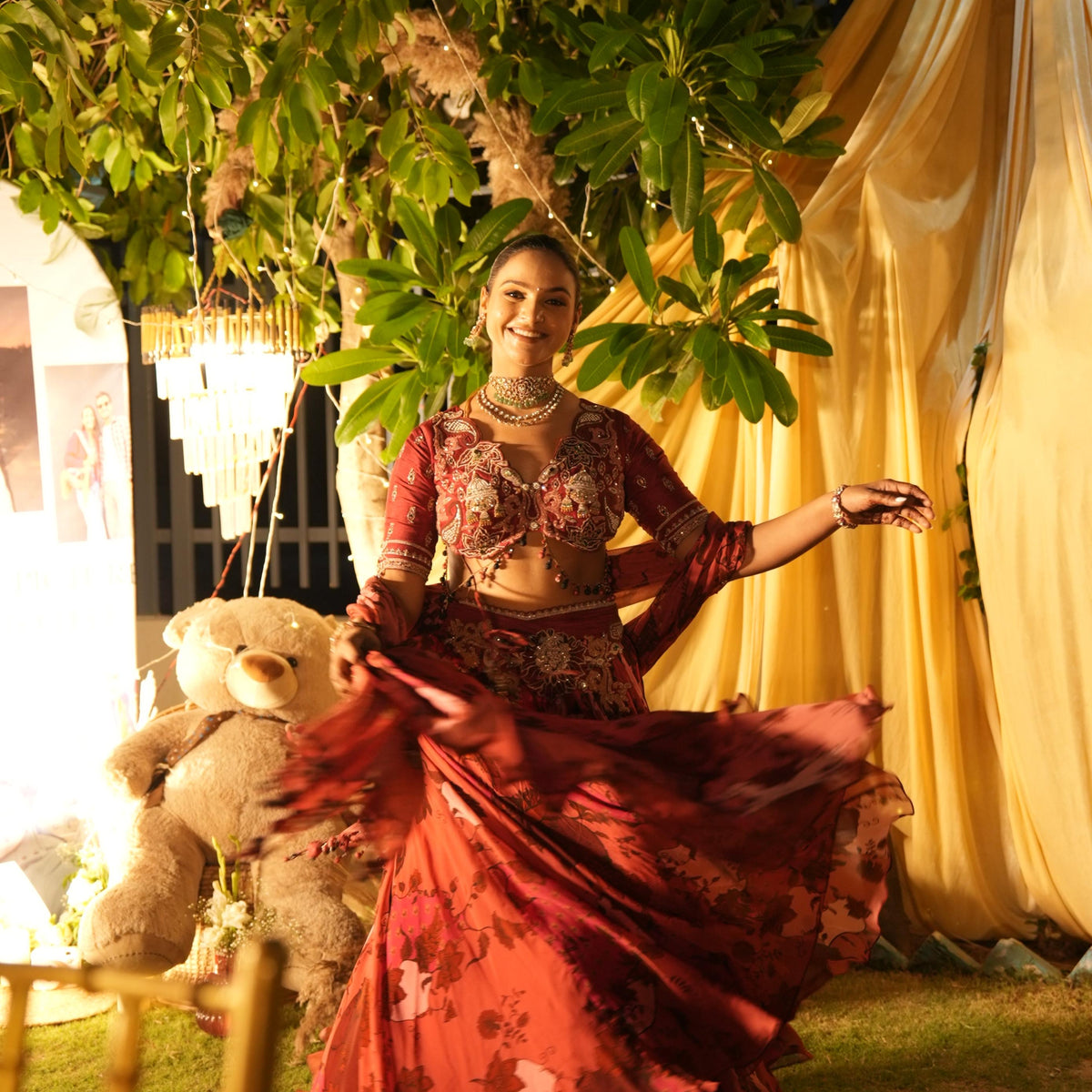 Sapna Rai in Mehar Lehenga Set – Isha Gupta Tayal